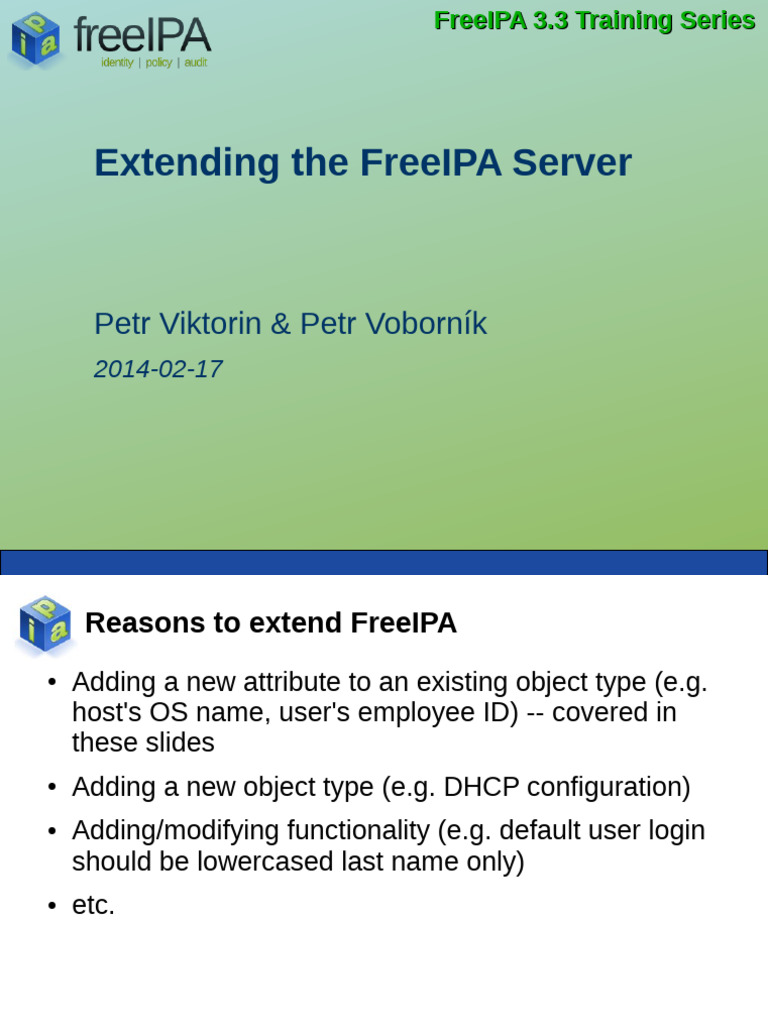 FreeIPA33 Extending Freeipa | PDF