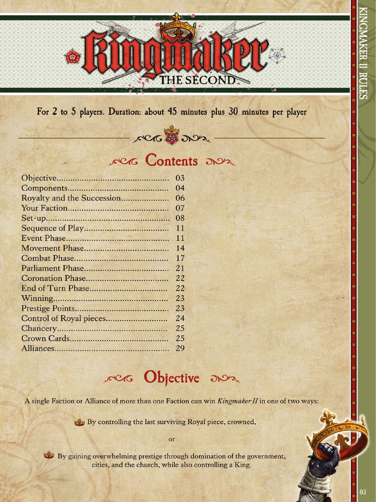 Kingmaker The Second | PDF