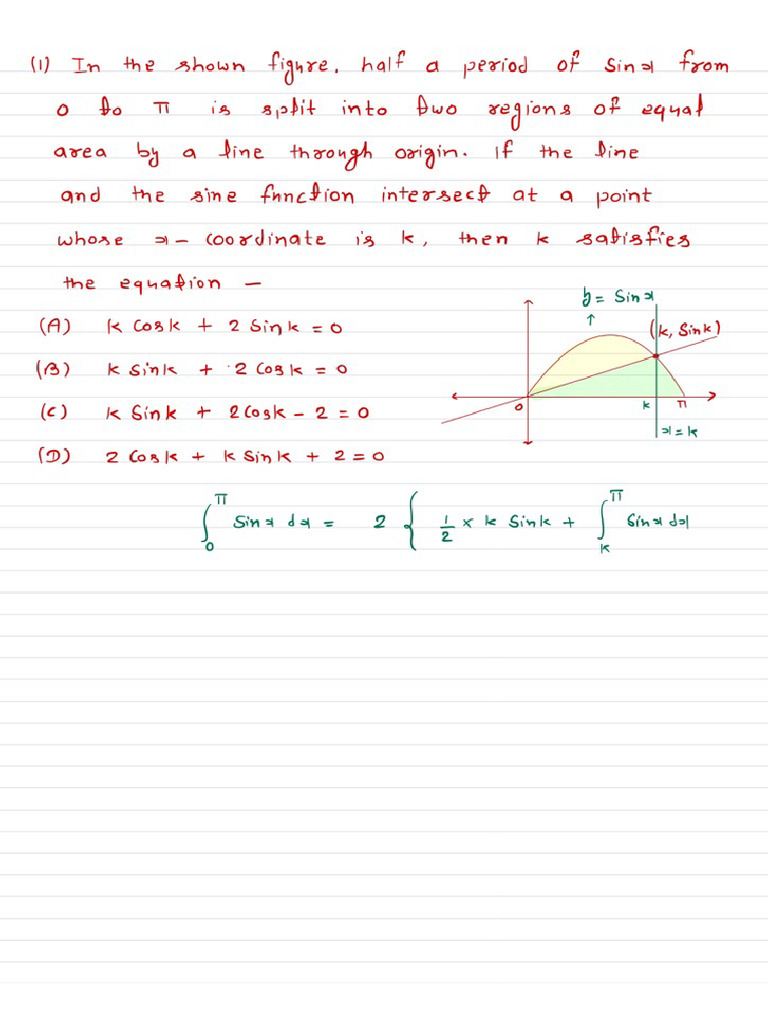 Application of Integration - 50 | PDF