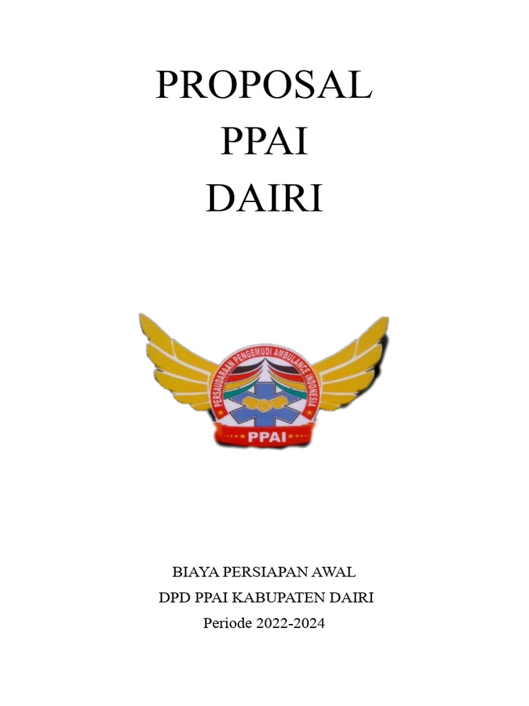 Proposal Pendirian DPD PPAI Dairi | PDF