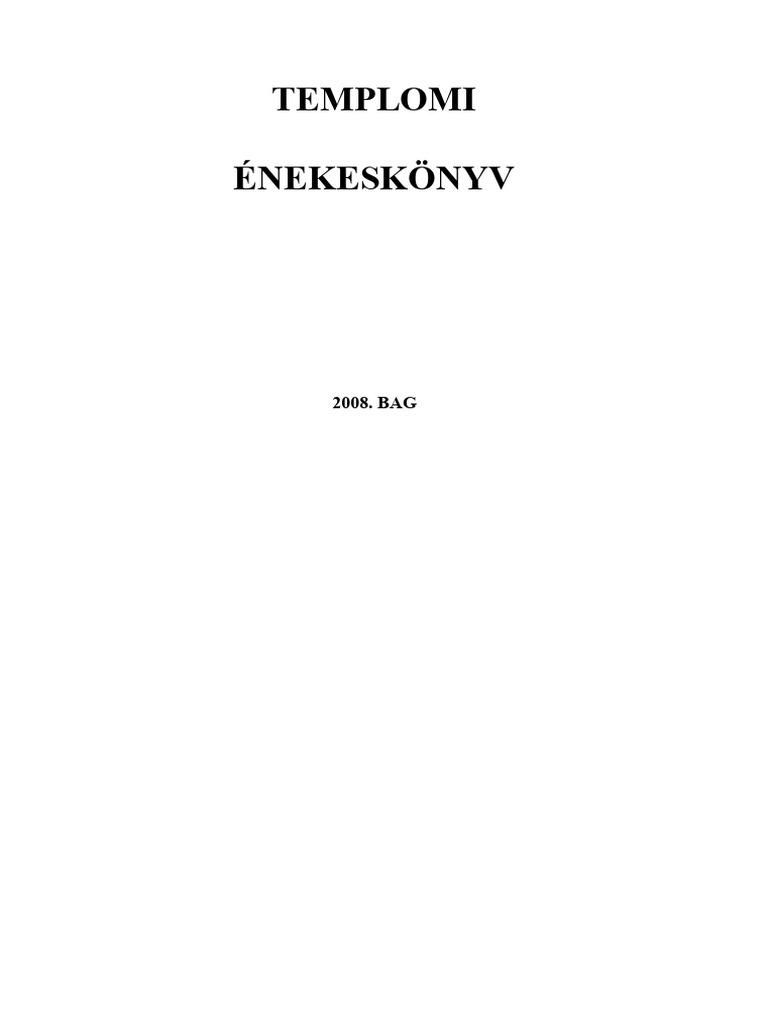 Templomi - Enekek - 33 Orgona | PDF