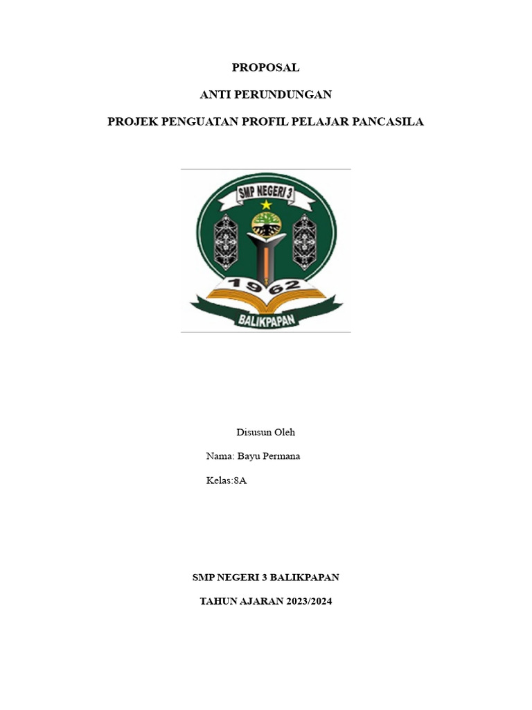 Proposal p5 1 8a Bayu | PDF