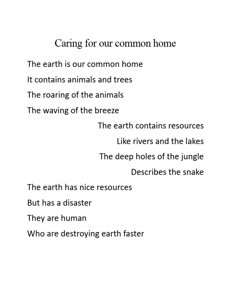 Caring For Our Common Home | PDF
