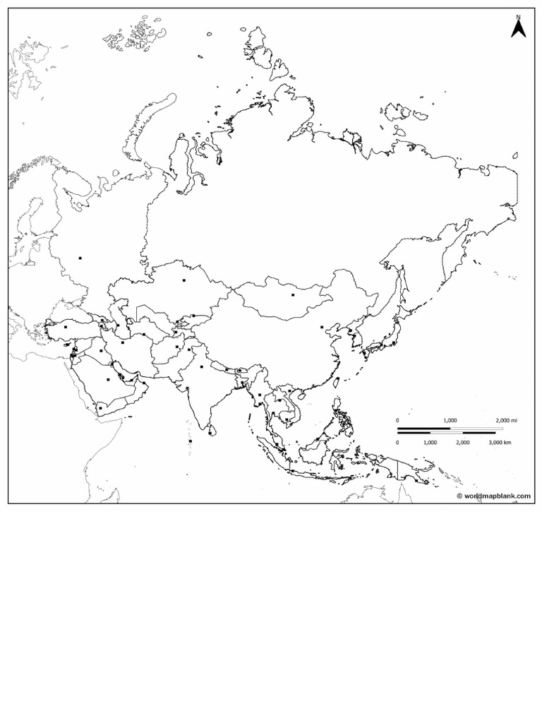 Asia Map Blank | PDF