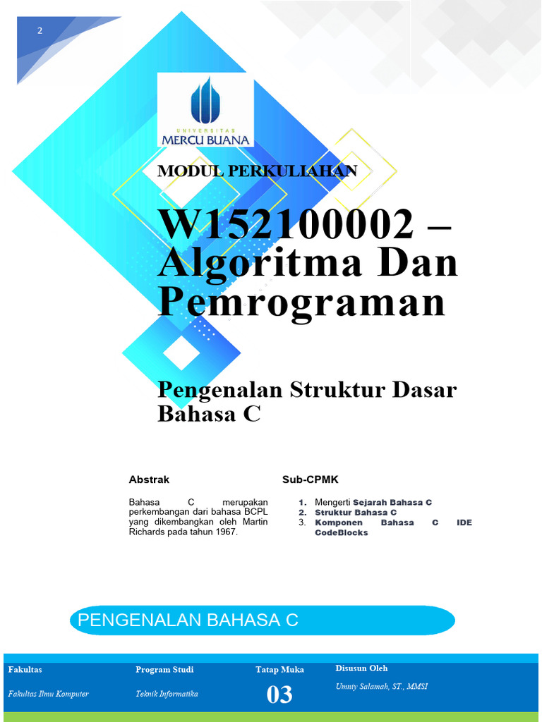 Modul 3 Algoritma Dan Pemrograman | PDF