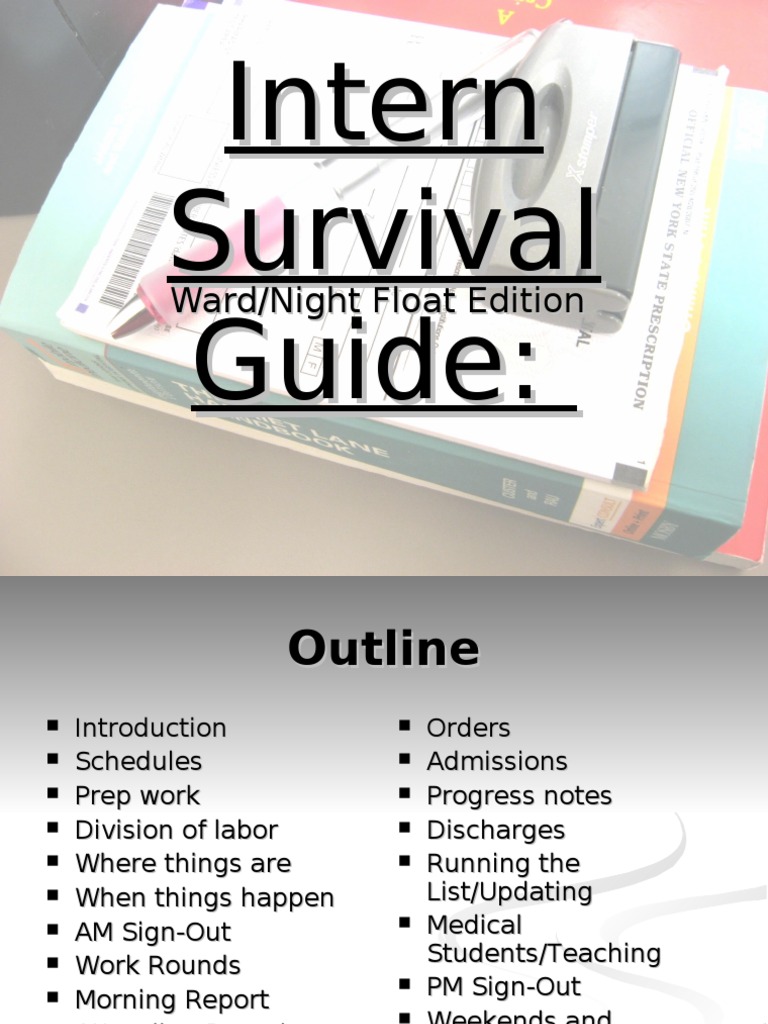 Intern Survival Guide Ward 2 | PDF | Patient | Medical School