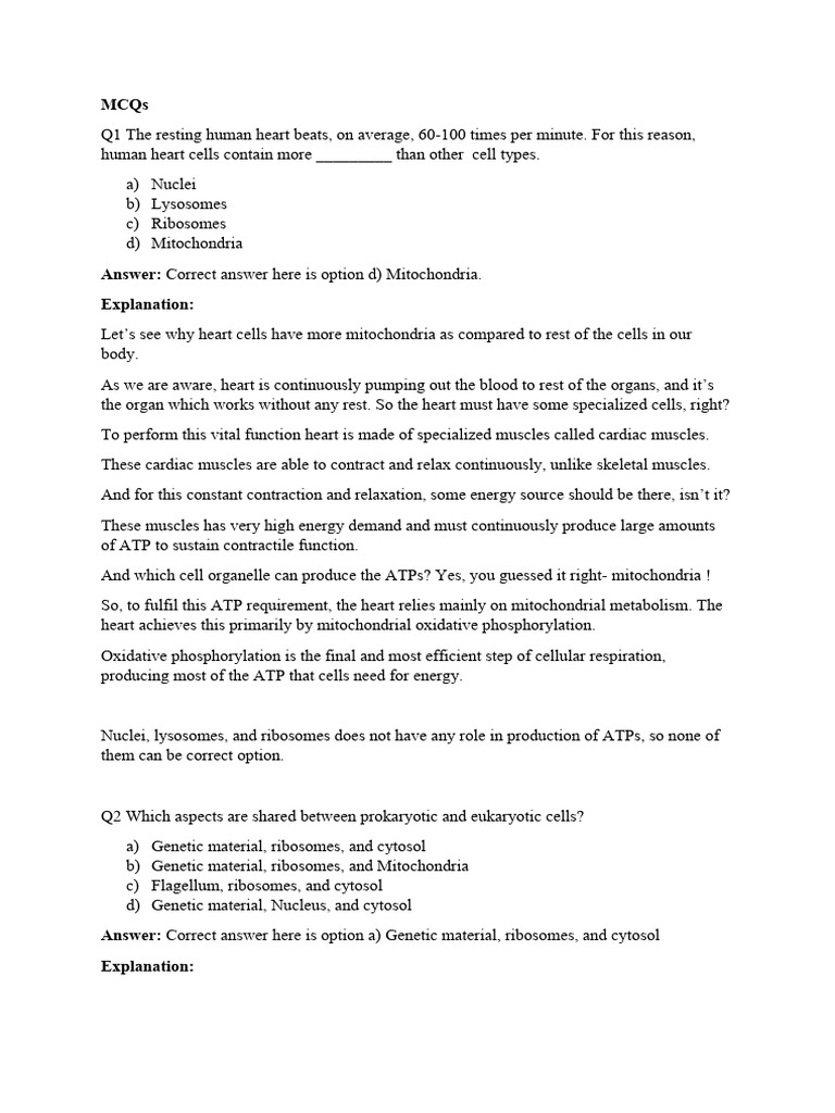 QBS Bio Assignment - Prachi.S | PDF