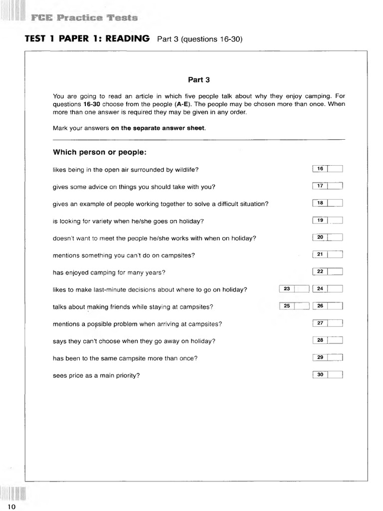 ESL Practice 1 | PDF