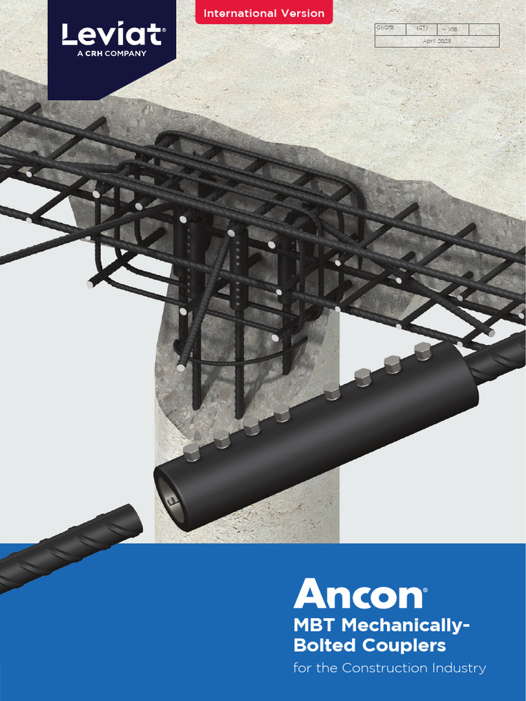 Ancon MBT Couplers International Version PDF | PDF