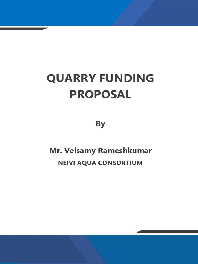 Quarry Business Proposal | PDF