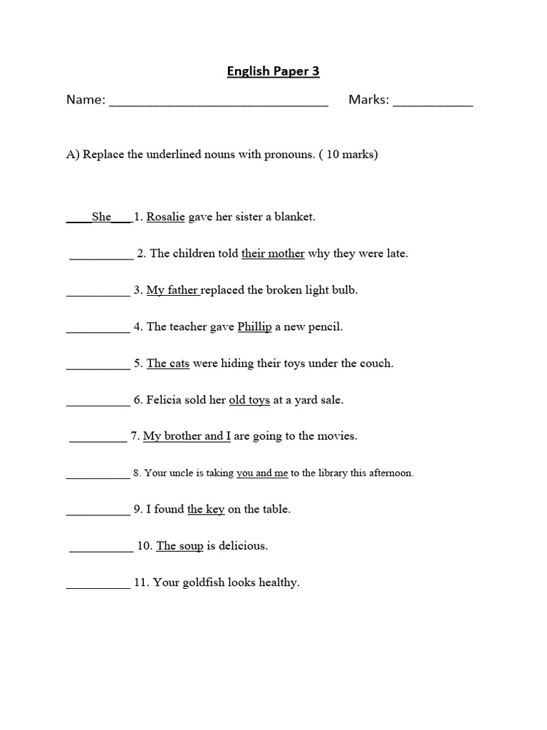 English Paper 3 | PDF