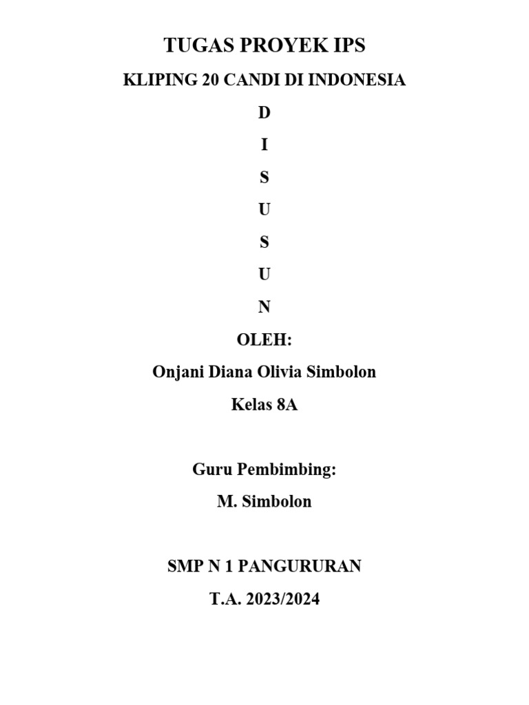 Tugas Proyek Ips | PDF