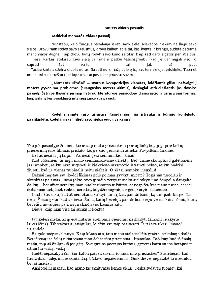 Moters Paveikslas | PDF Moters Paveikslas | PDF