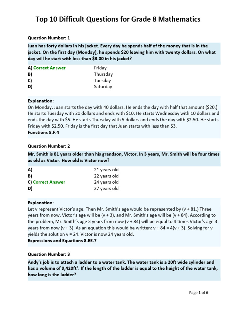 Top 10 Difficult Questions | PDF | Line (Geometry) | Mathematical Analysis