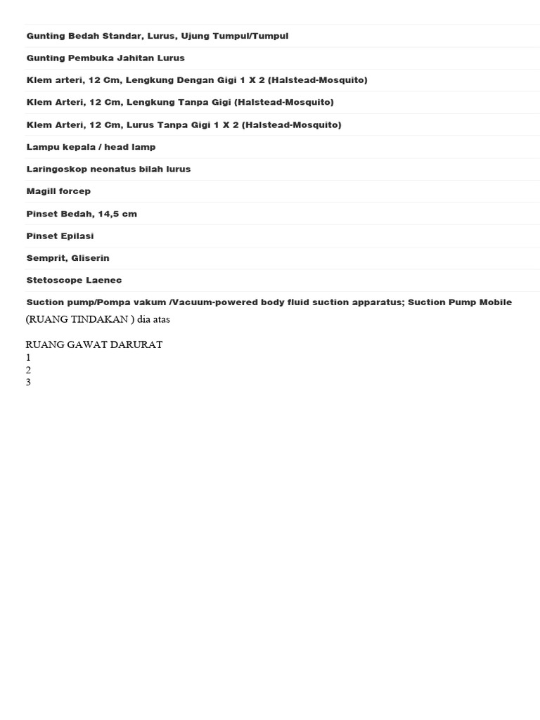 Gunting Bedah Standar | PDF | Kajian Bahasa Asing | Kesehatan Holistik