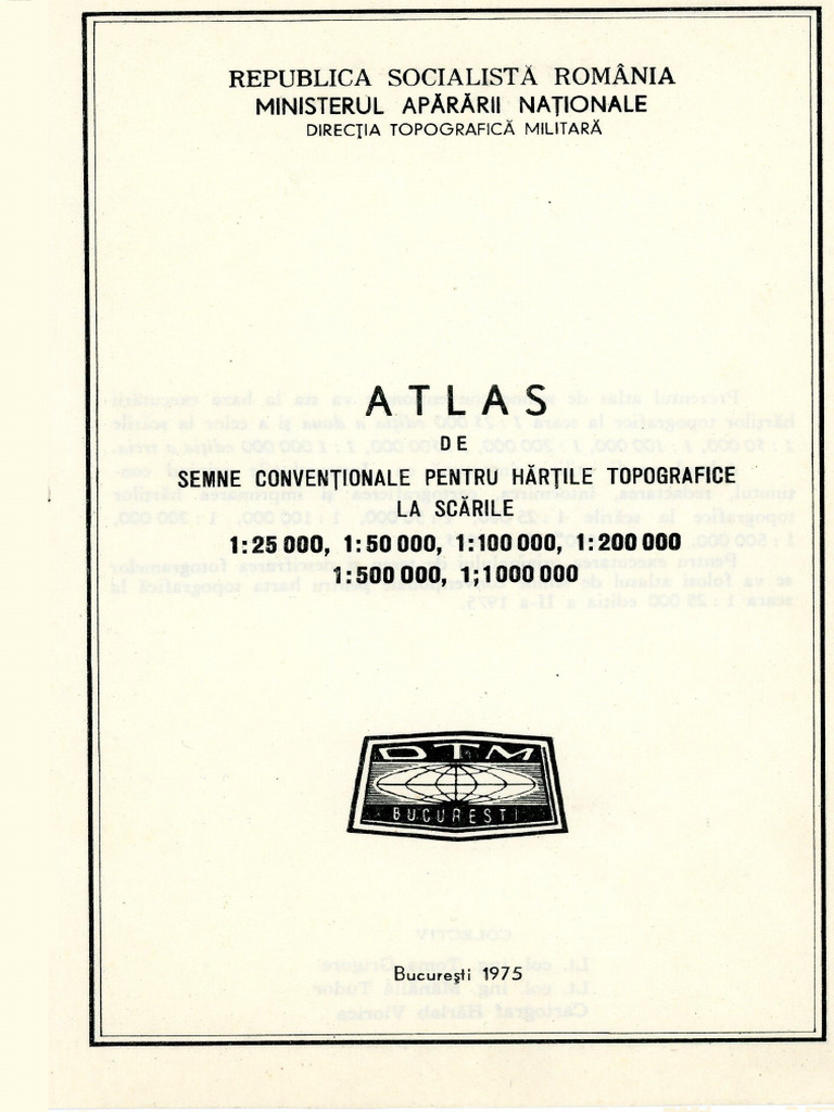 Atlas Semne Conventionale DTM | PDF