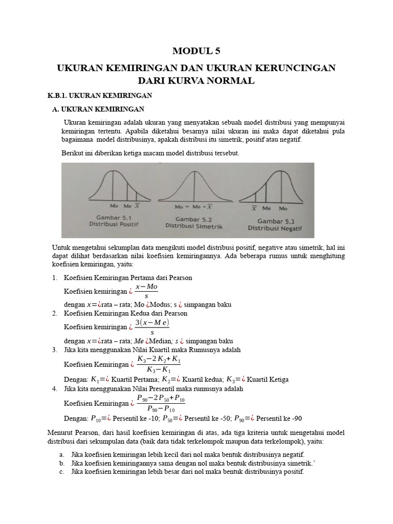 Modul 5 Statistika | PDF