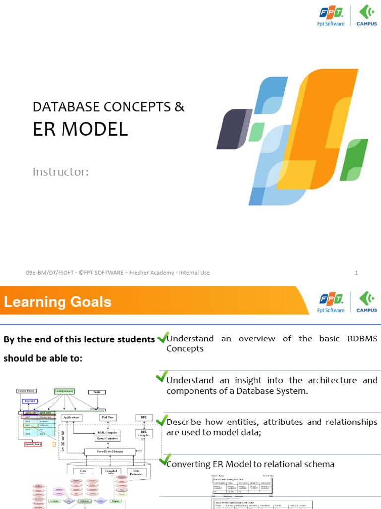 Lecture 1 - DB Concepts and ER Model | PDF