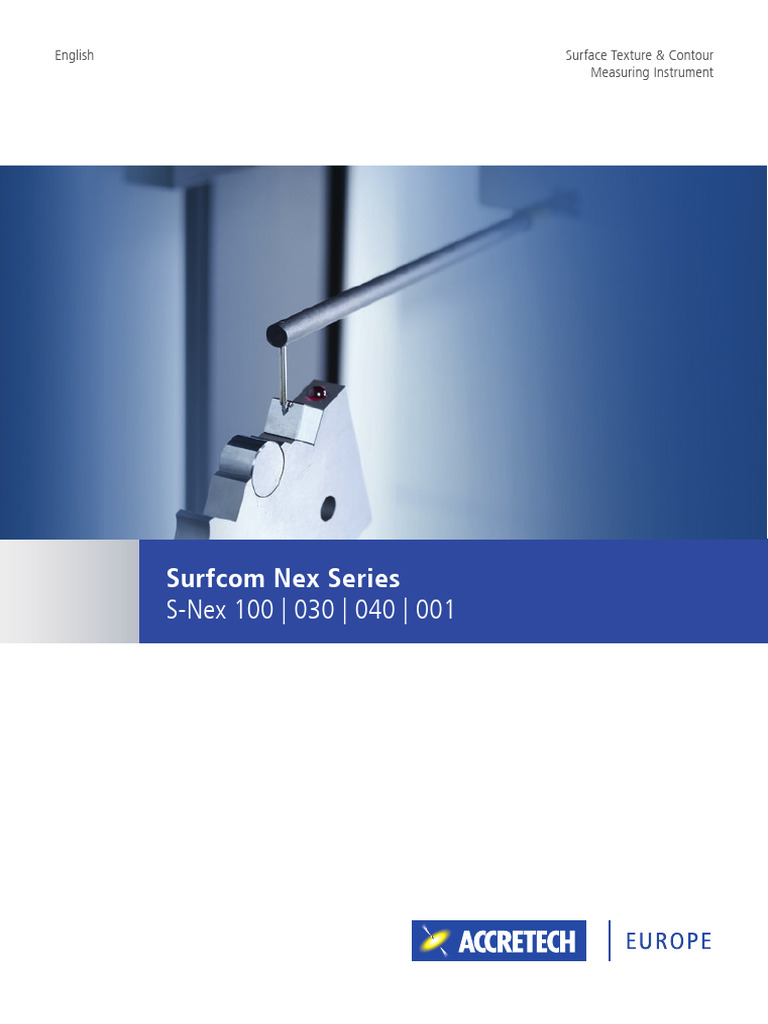 Surfcom NEX Series: Advanced Measurement Solutions | PDF