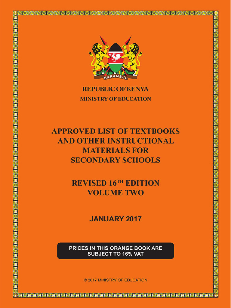 Orange Book Secondary 2017 | PDF