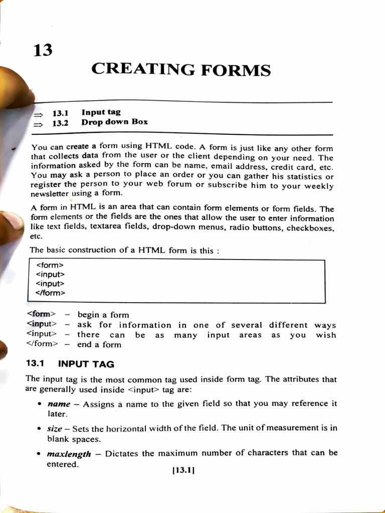 Creating Forms Using HTML | PDF | Password | Button (Computing) Creating Forms Using HTML | PDF | Password | Button (Computing)