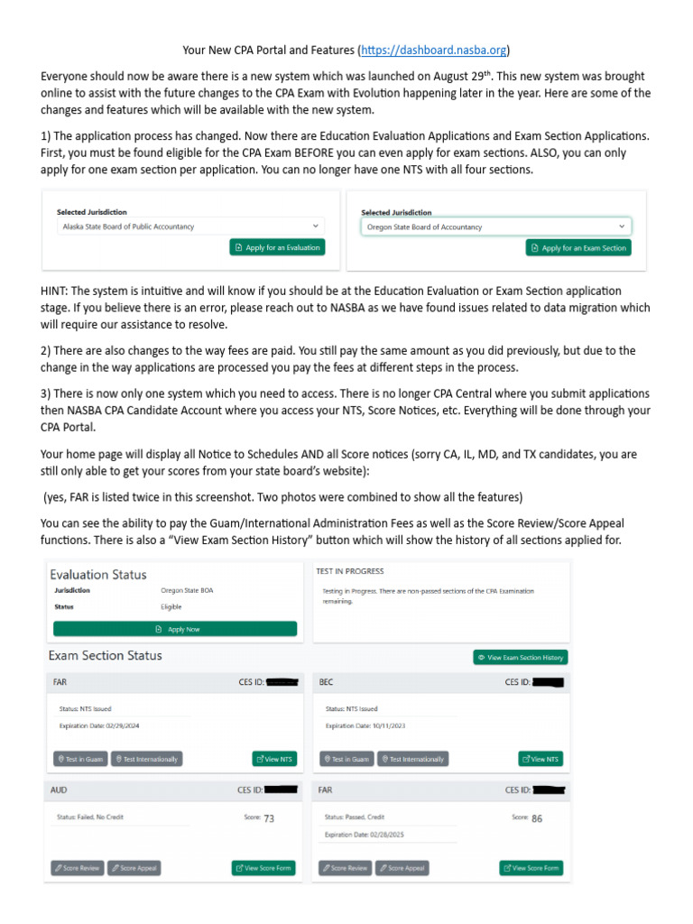 Your New CPA Portal and Features 83023 1 | PDF