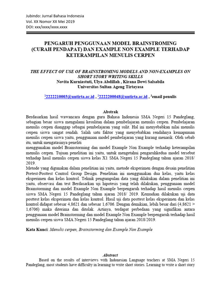 Jurnal Kuantitatif Uts | PDF