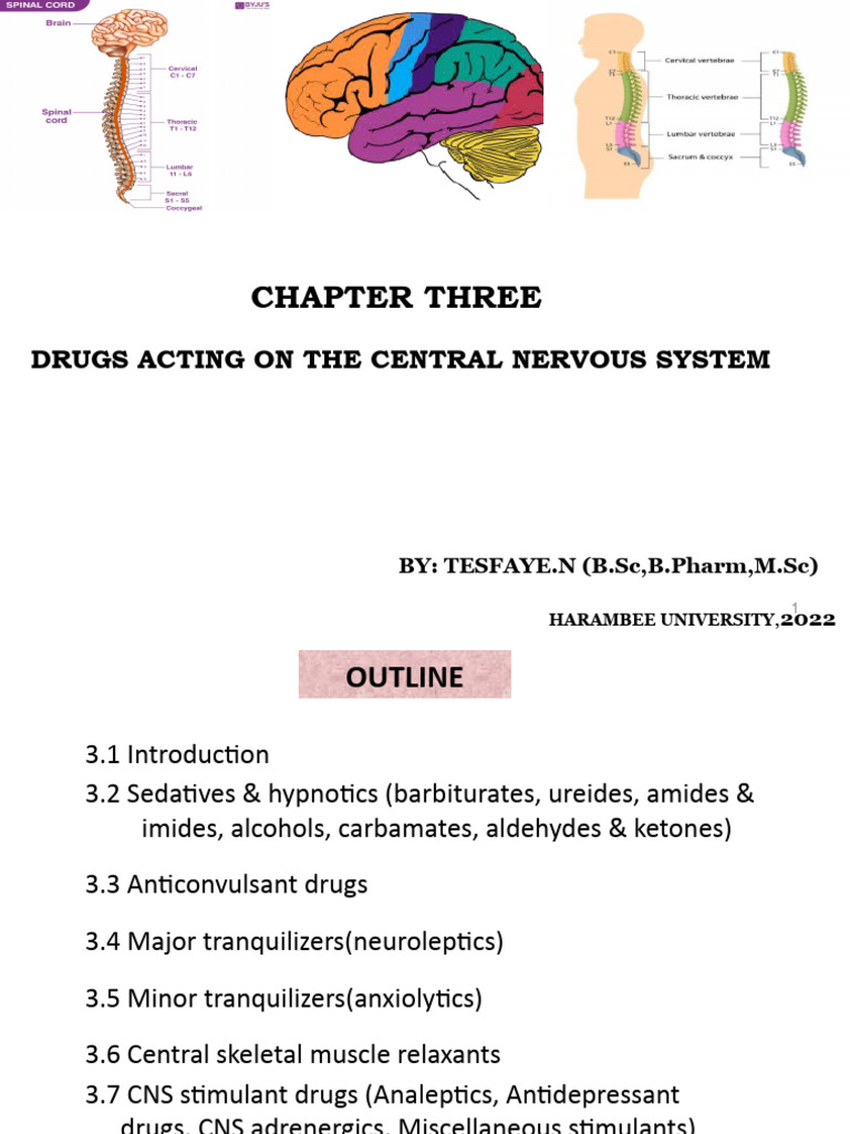 Chapter III Drugs Acting On The CNS | PDF | Wellness