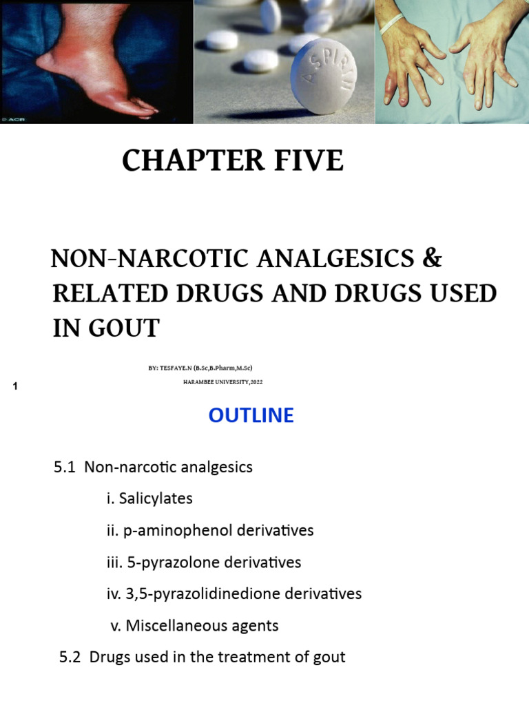 Non-Narcotic Analgesics and Gout Drugs | PDF | Gout | Nonsteroidal Anti ...
