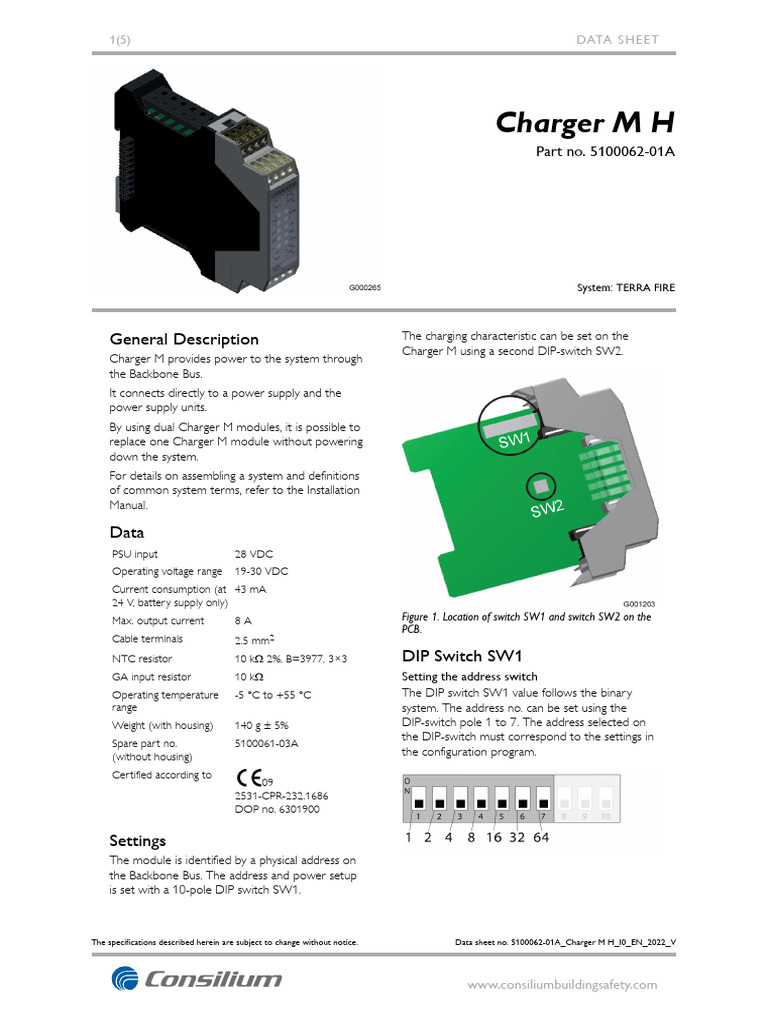 5100062-01A - Charger M H - I0 - EN - 2022 - V | PDF