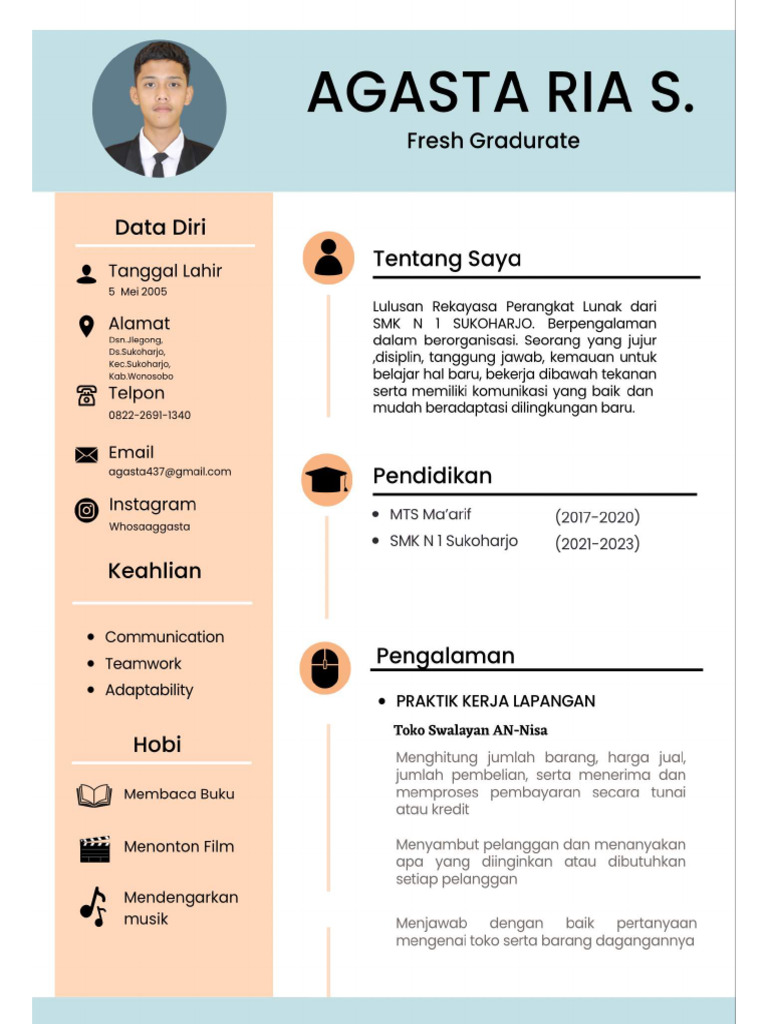 CV Agasta Ria Setiawan | PDF