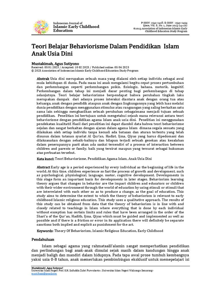 Teori Behaviorisme | PDF