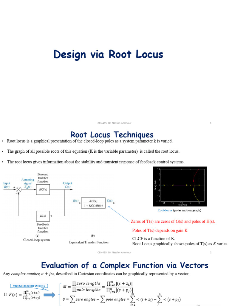 Root Locus Technique | PDF