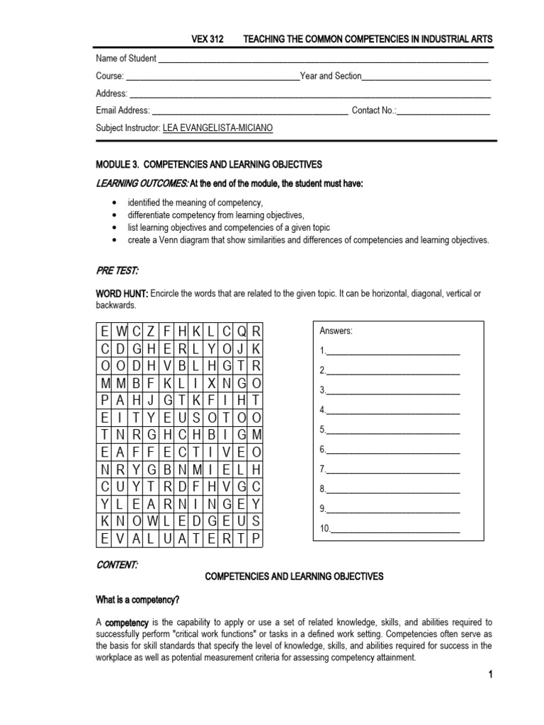 Module 3 - Vex 312 | PDF
