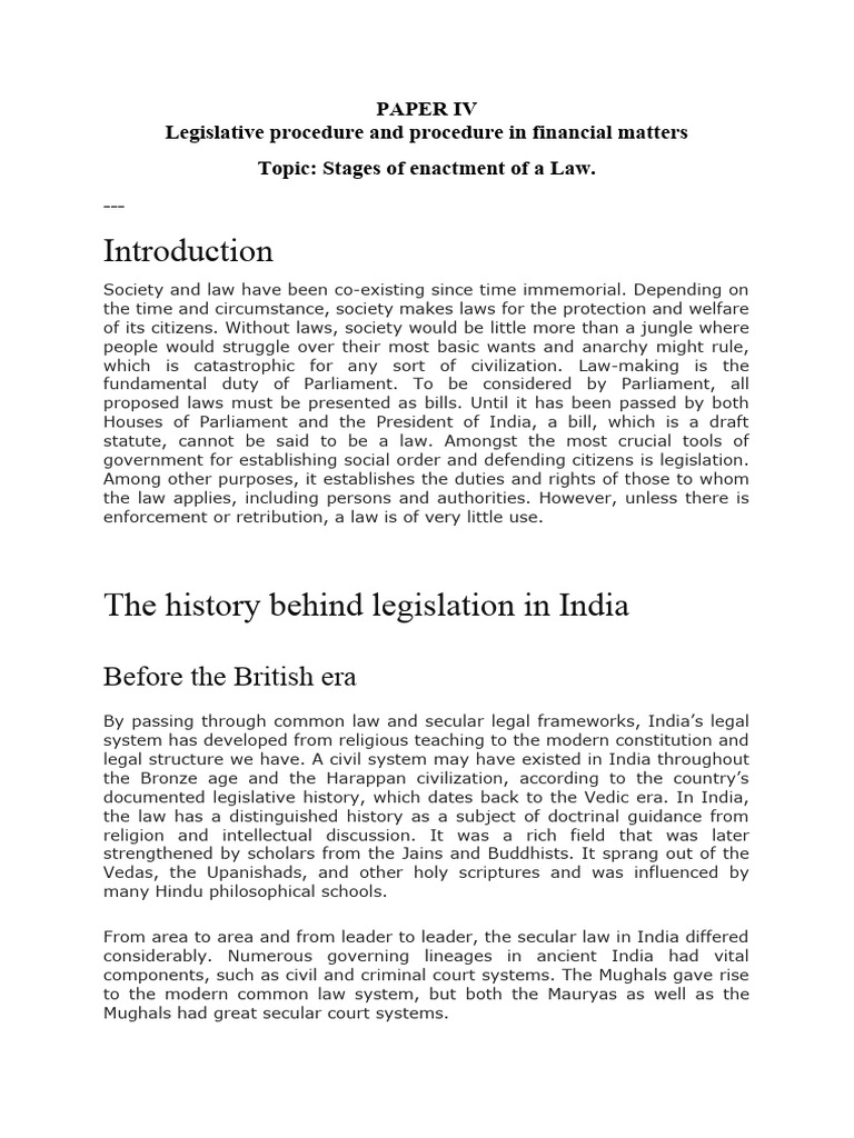 Legislative Procedure and Procedure in Financial Matters | PDF