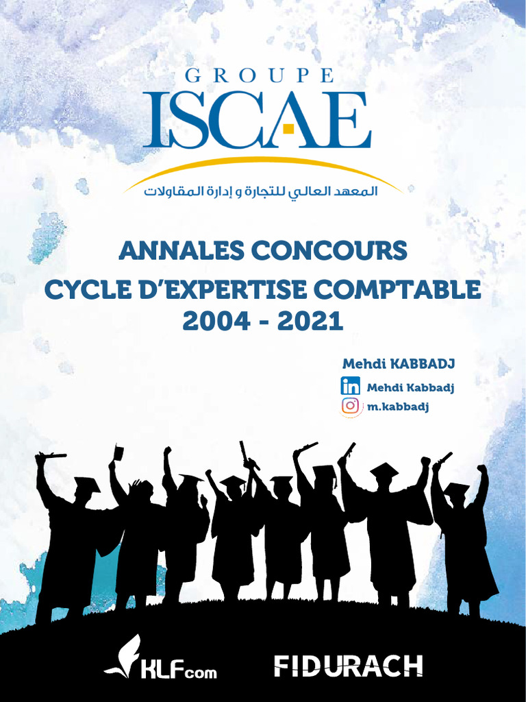 Annales 2021 Cycle Expertise Comptable - Groupe ISCAE | PDF