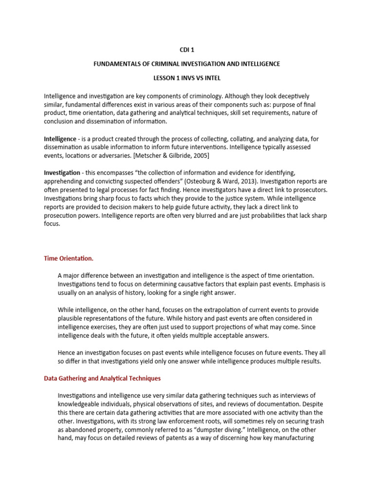 PCCR Cdi 1 Fci Lesson 1 To 3 19 Oct 2023 | PDF