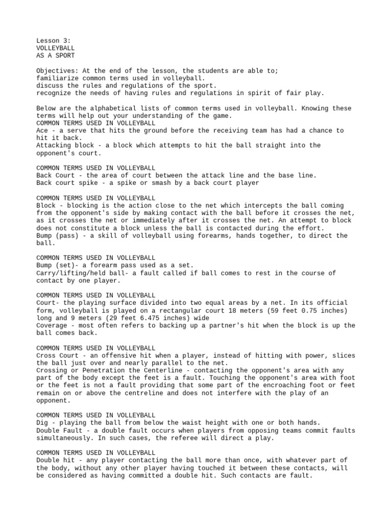 PED004 Lesson 3 | PDF