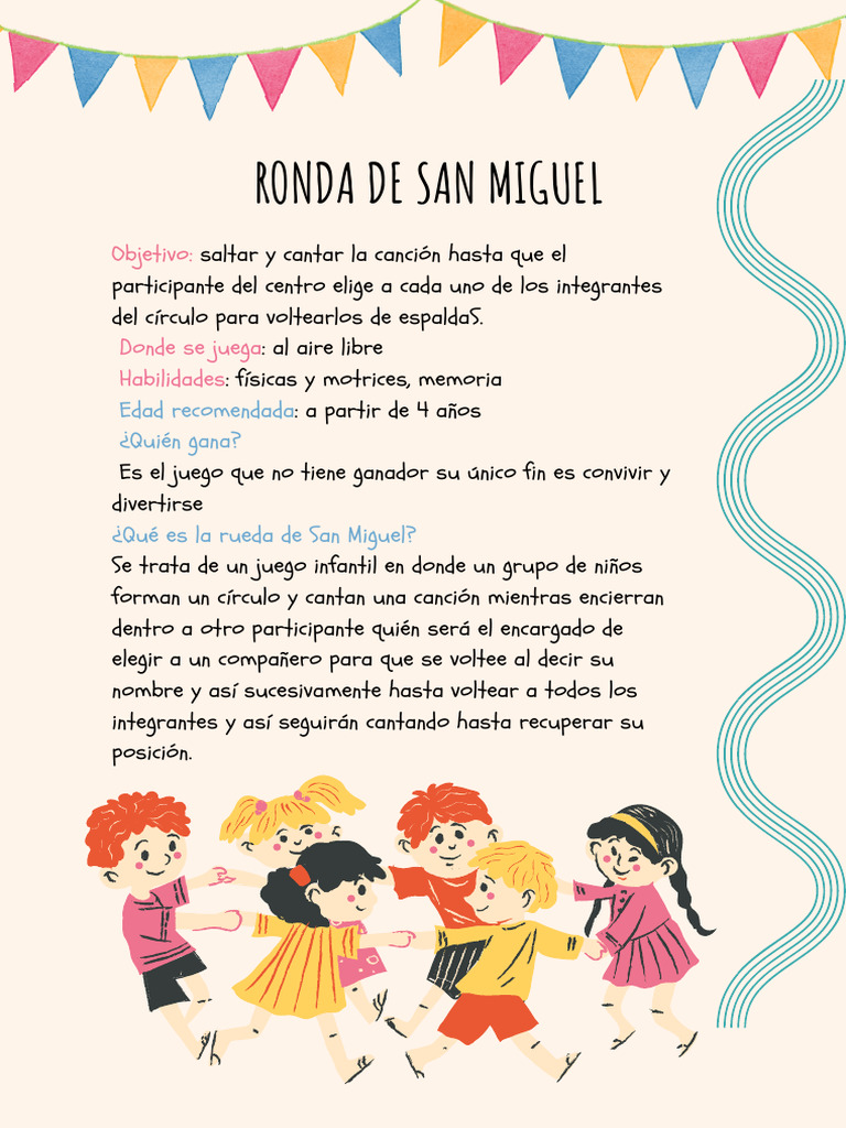 Juego Infantil: Ronda de San Miguel | PDF | Religión y espiritualidad