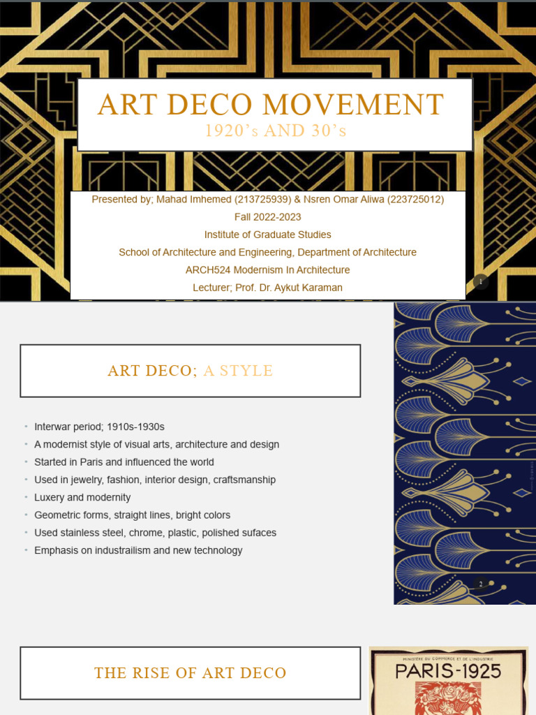 Art Deco Final by Nsren & Mahad | PDF