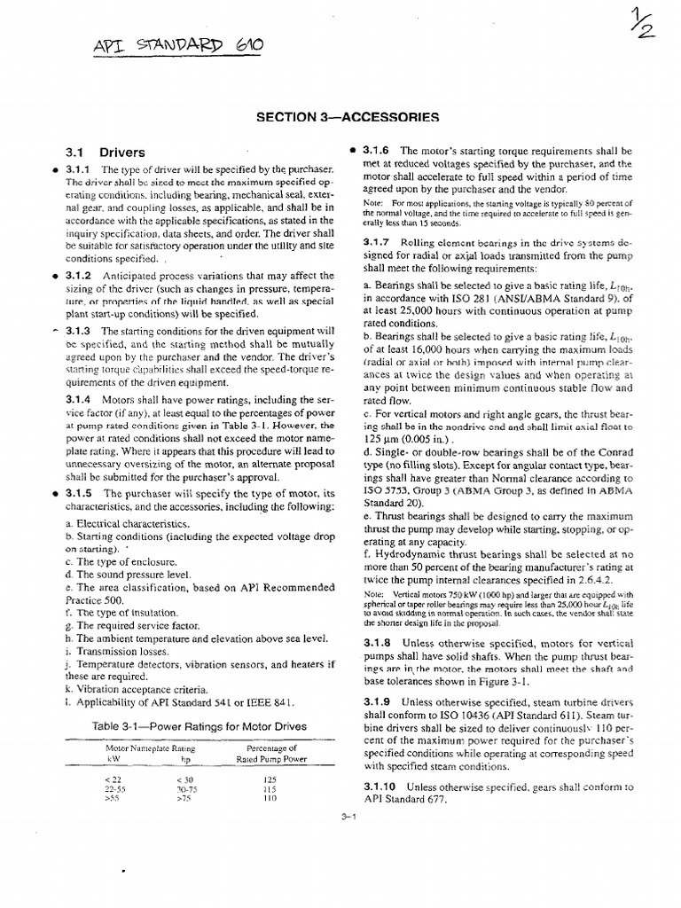 API Standard 610 | PDF