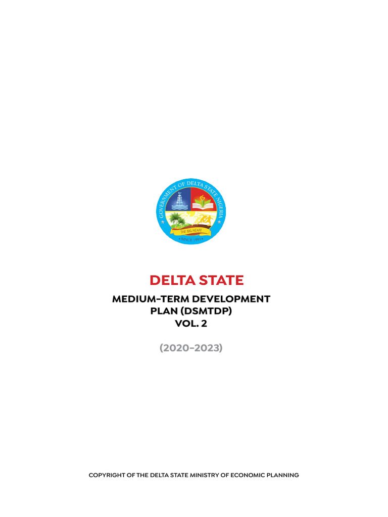 Delta State Medium Term Development Plan DSMTDP 2020 2023 | PDF