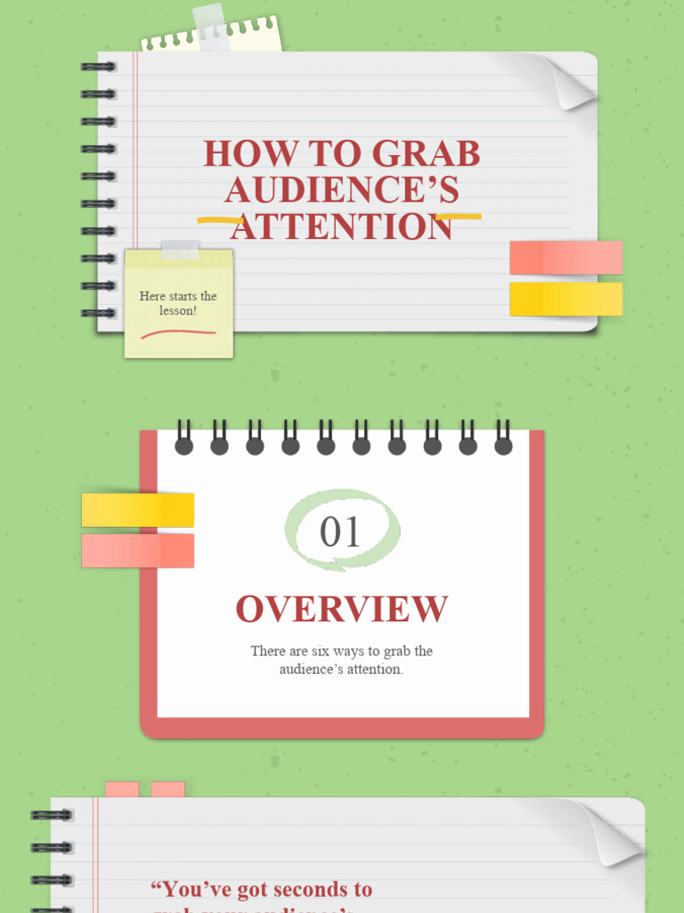 6 Ways to Capture Audience Attention | PDF