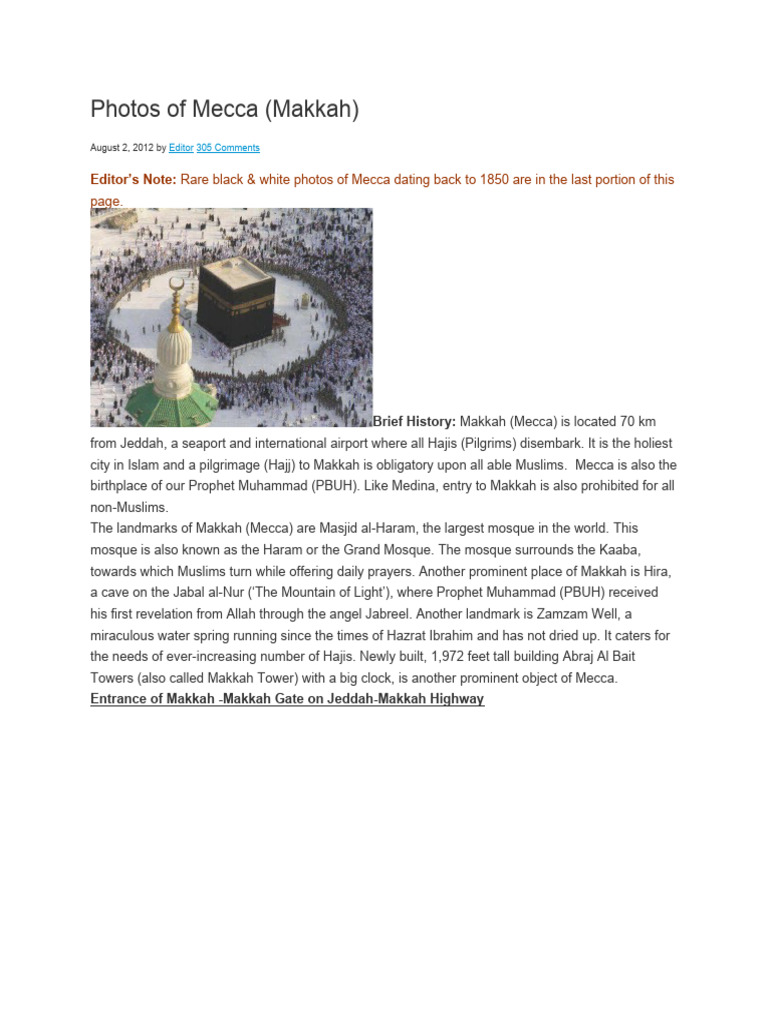 Photos of Mecca | PDF