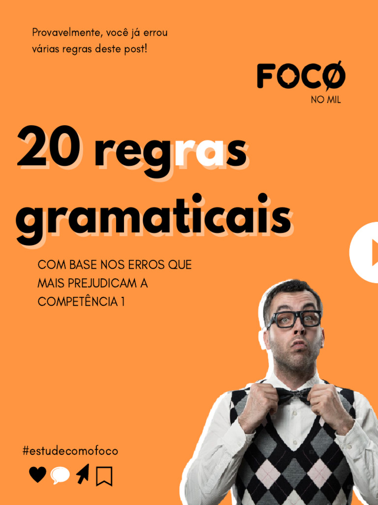 20 Regras Gramaticais | PDF