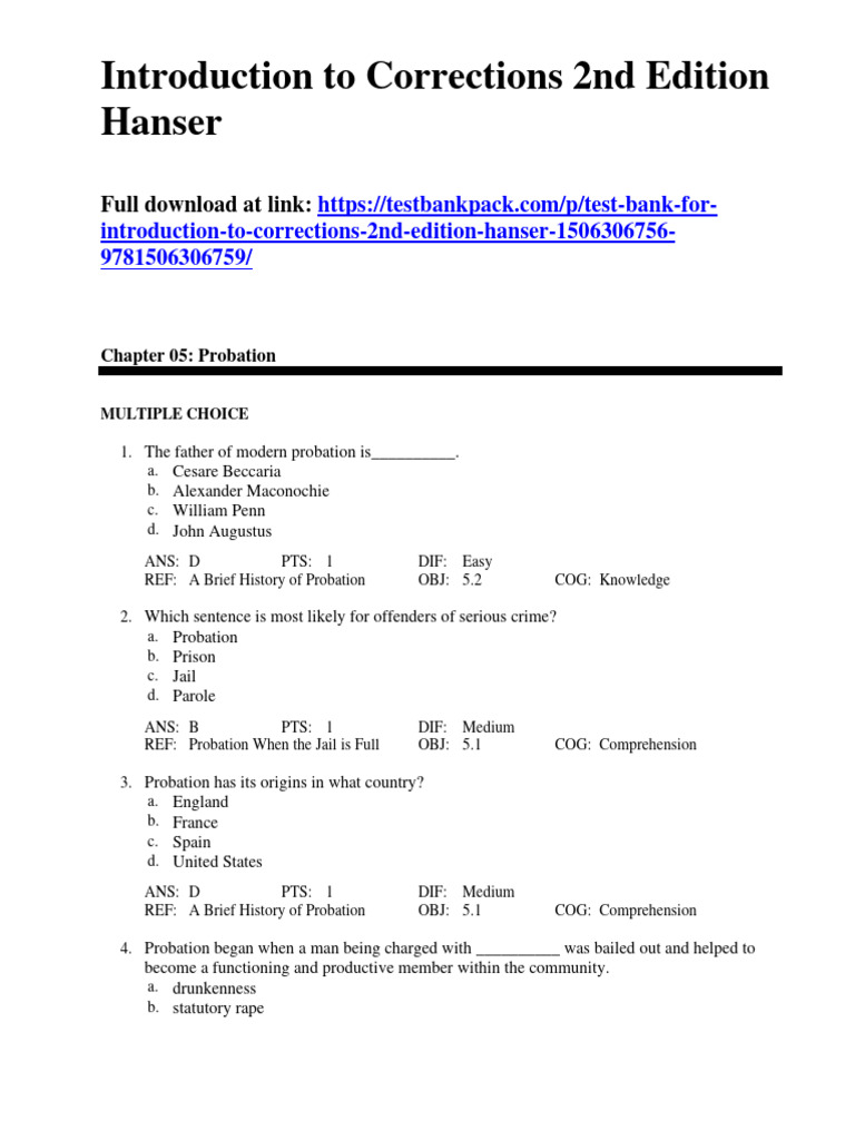 Introduction to Corrections Overview | PDF