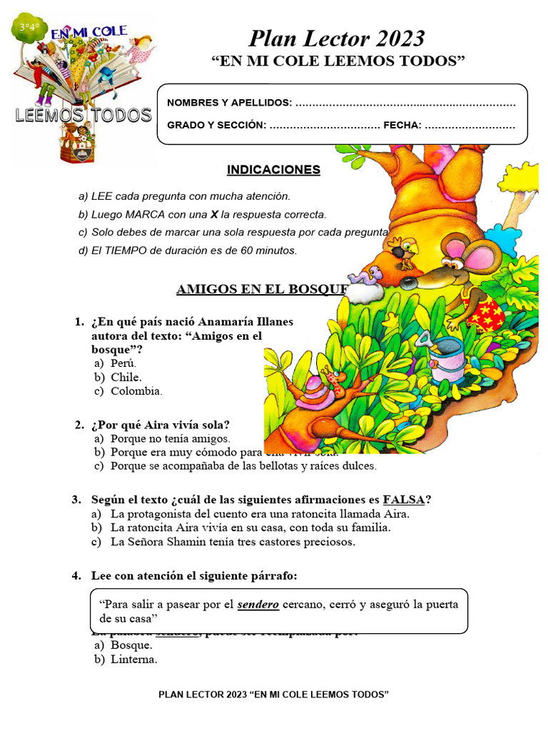 Amigos En El Bosque Pdf