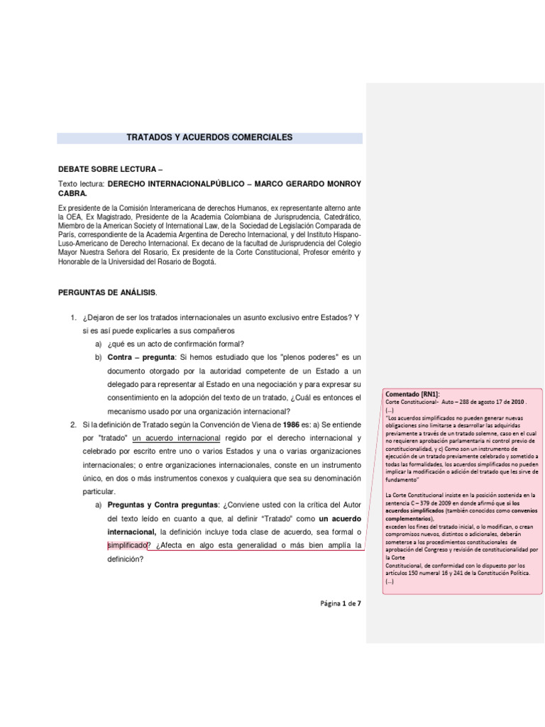 Preguntas para El Debate | PDF | Tratado | Constitución