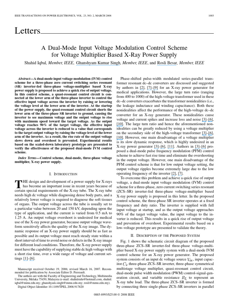 A Dual-Mode Input Voltage Modulation Control Scheme For Voltage ...