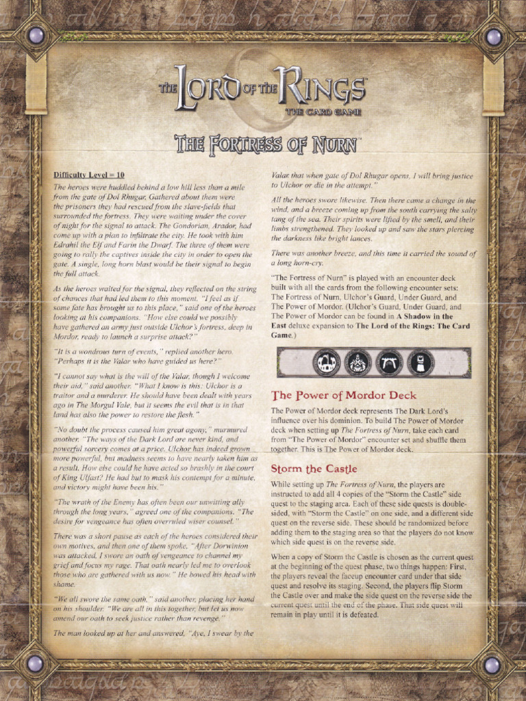 MEC83 - The Fortress of Nurn | PDF